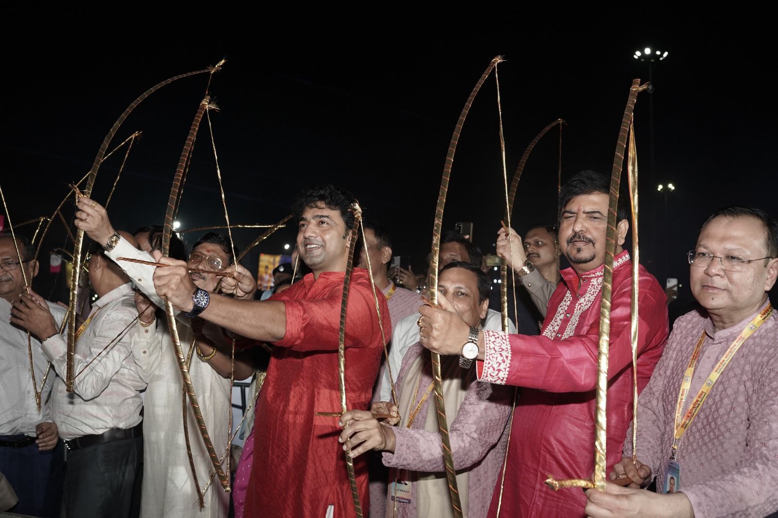 50 Feet Ravana Effigy Burnt on Dussehra by Salt Lake Sanskritik Sansad ...