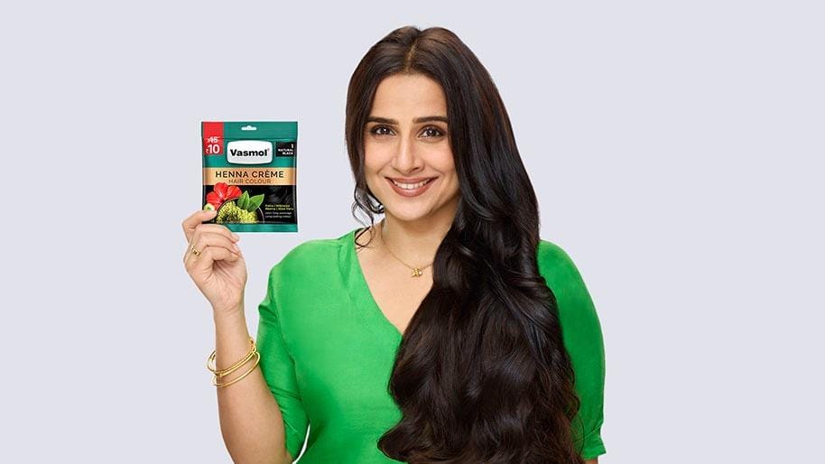 Vasmol Launches New Henna Crème Hair Colour TVC with Vidya Balan ...
